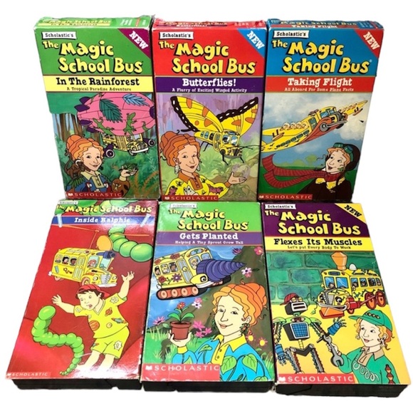 Other | Vintage Magic School Bus Vhs Tapes | Poshmark
